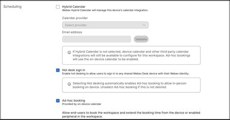 Enable Room Booking For Shared Mode Devices