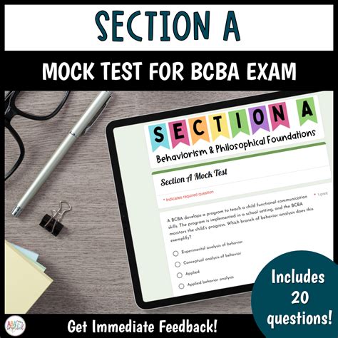 BCBA Exam Study Prep Materials Th Edition Task List Mock Test Section A Made By Teachers