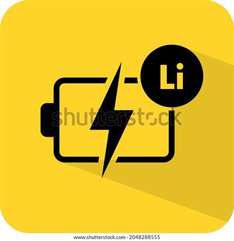 리튬 이온 배터리 사인재충전 화학 세포전기 스톡 벡터로열티 프리 2048288555 Shutterstock