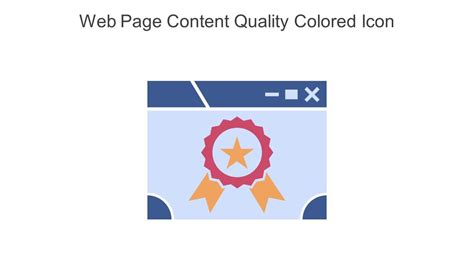 Web Page Content Quality Colored Icon In Powerpoint Pptx Png And Editable Eps Format PPT Sample