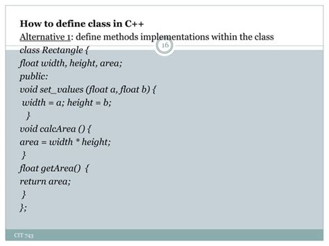 Ch1 Oop Introduction Classes And Objects Pptx Programming