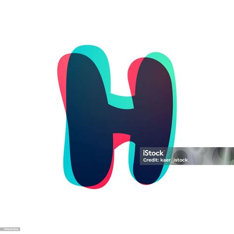 겹치는 그라데이션 문자 H 로고 타입 알파벳 H에 대한 스톡 벡터 아트 및 기타 이미지 알파벳 H 곡선 그라데이션