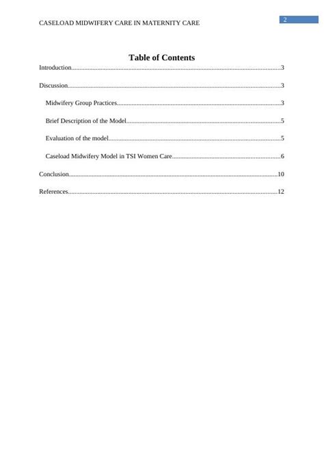 Caseload Midwifery Care In Maternity Care Desklib