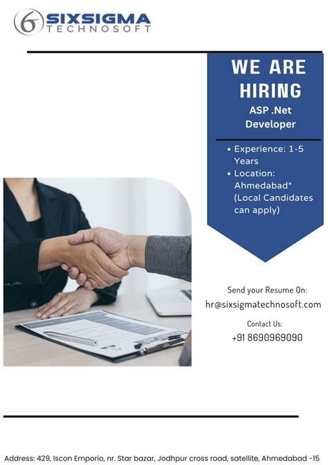 Jobsinahmedabad Sixsigmatechnosoft Recruitment Dotnet Aspdotnet