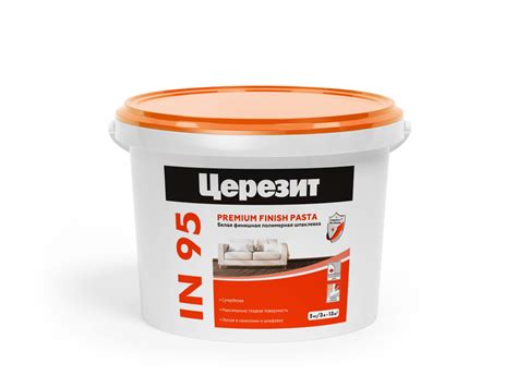 Финишная полимерная готовая шпатлевка ЦЕРЕЗИТ IN95, 5кг купить по ...