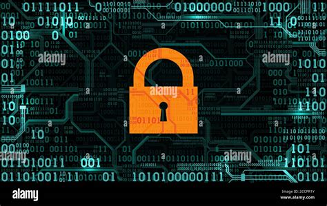 Abstract Futuristic Electronic Circuit Board With Binary Code Computer Digital Technology