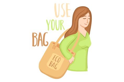 Reusable Canvas Bag Woman With Eco Acce Graphic By Ladadikart