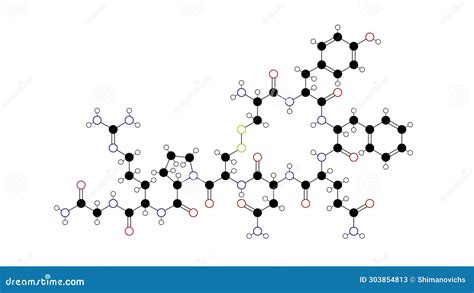 Vasopressin Molecule Molecular Structures Antidiuretic Hormone 3d Model Structural Chemical