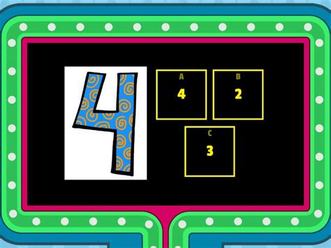 Number 4 Gameshow Quiz