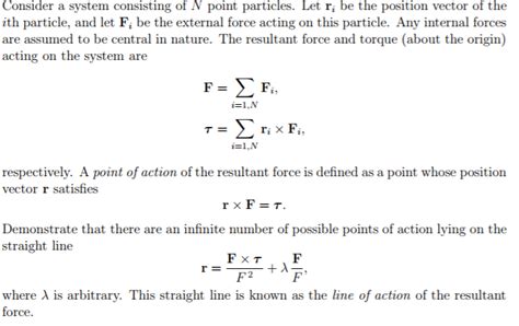 Solved Consider A System Consisting Of N Point Particles