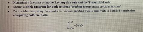 solved numerically integrate using the rectangular rule