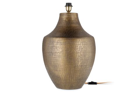 Tanda Etched Statement Table Lamp Antique Brass Extra Large