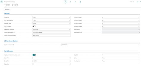 backoffice setup for the pos terminal card