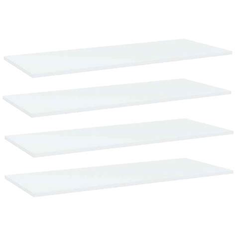 Bookshelf Boards 4 Pcs White 100x40x15 Cm Engineered Wood Vidaxl