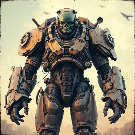 Cyberpunk Mecha Suit Dominates A Futuristic Citysc Ai Art