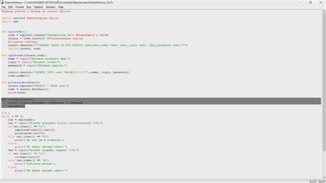 Использование SQLITE PYTHON простой пример использования при изучении с нуля функции SQLITE