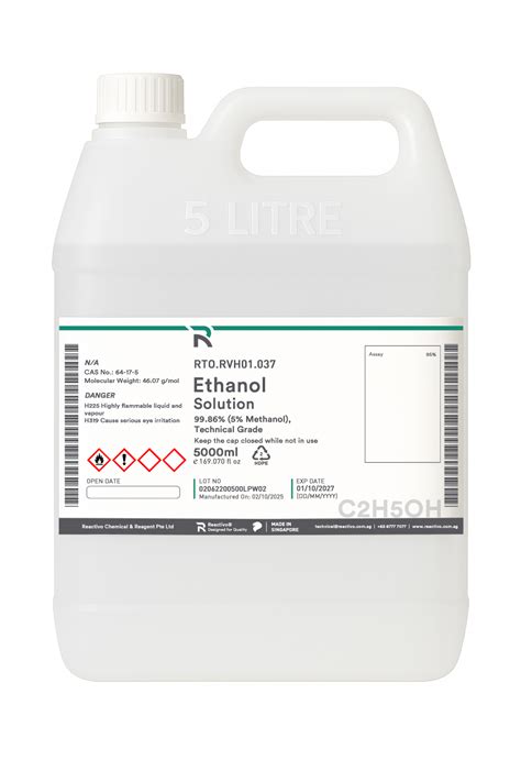 Ethanol Solution Reactivo
