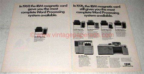 IBM Ad Mag Card Selectric Typewriter