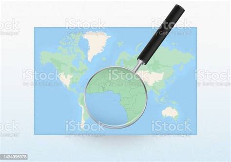 상투메와 프린시페를 겨냥한 돋보기로 세계지도 상투메와 프린시페를 루페로 검색 0명에 대한 스톡 벡터 아트 및 기타 이미지 0명 돋보기 광학 기기 루페 Istock