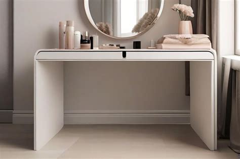 Minimalist Dressing Table That Incorporates Innovative Spacesaving