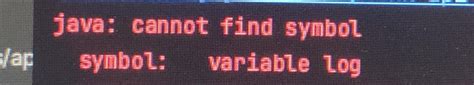 Getting Error Cannot Find Symbol Log While Running Unit Tests From Ide