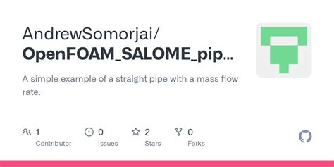 Github Andrewsomorjaiopenfoamsalomepipeexample A Simple Example