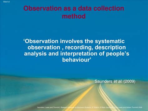 Ppt Chapter 9 Collecting Primary Data Through Observation Powerpoint