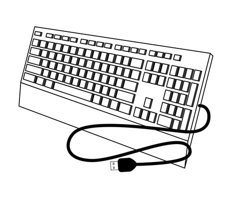 Computer Keyboard Clipart Black And White Keyboard Clipart Black