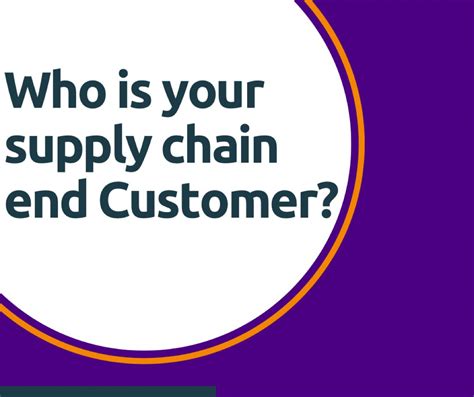 Who Is Your Supply Chains End Customer Ahmed El Marashly