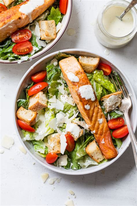 Salmon Caesar Salad Eating Well At Andres Lowe Blog