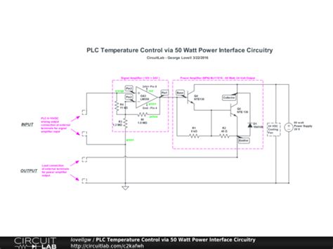 PLC Temperature Control Via 50 Watt Power Interface Circuitry CircuitLab