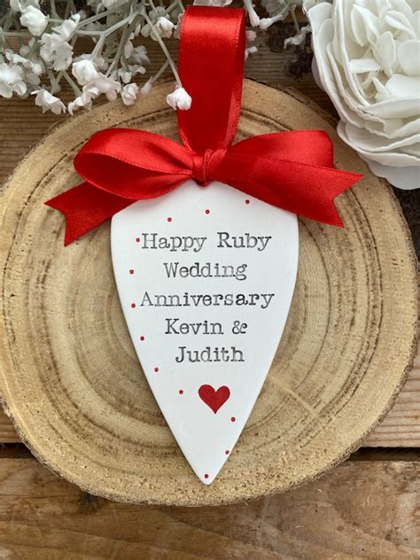 Etsy Ruby Wedding Suggestions For Ruby Wedding Anniversary Present
