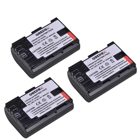 2x Lp E6 Lpe6 Lp E6n Lp E6 Battery For Canon Eos 5 Grandado