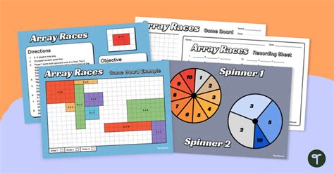 Array Races Multiplication Game Facts 2 3 5 And 10 Teach Starter