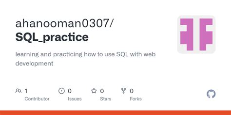 Github Ahanooman0307sqlpractice Learning And Practicing How To Use Sql With Web Development