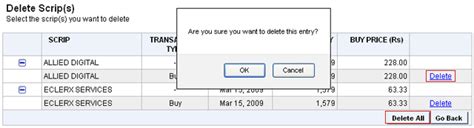 Equitymaster Portfolio Tracker Tutorials How To Delete A Stock From A Portfolio