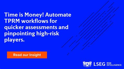 Lseg Risk Intelligence On Linkedin Next Generation Third Party Risk Management Tprm For