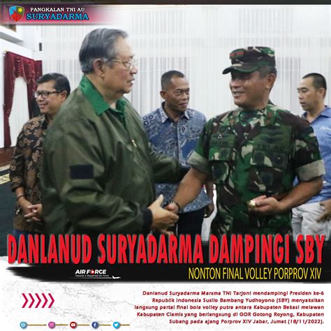 Danlanud Suryadarma Damping Sby Nonton Final Volley Porprov Xiv Lanud R Suryadi Suryadarma