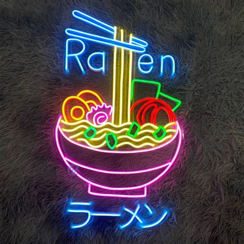 Ramen Neon Sign Anime Neon Sign Kitchen Neon Sign Custom Neon Sign Neon
