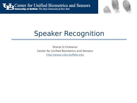 Ppt Speaker Recognition Dokumen Tips