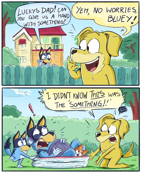 Joseph Fajardo على Linkedin Redrew A Scene From Bluey As A Comic Strip