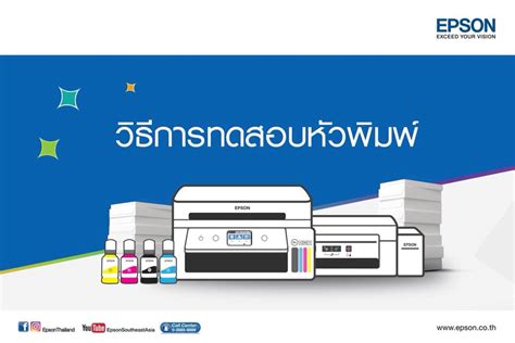 Epson วิธีการทดสอบหัวพิมพ์ Epson ทำได้ง่ายมากครับ Facebook