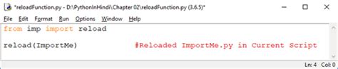 Importing And Reloading Module In Python