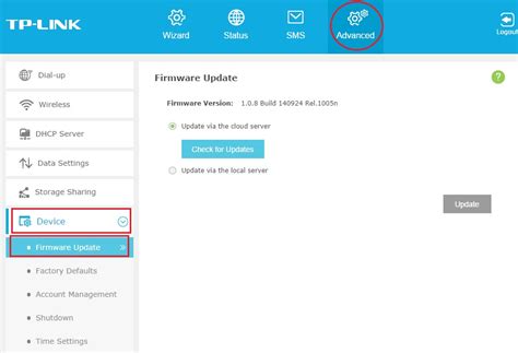 How To Upgrade The Firmware Of G Mobile Wi Fi TP Link Service Provider