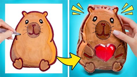 Fabriquez Votre Propre Squishy Capybara 🧸 Bricolages En Papier Diy