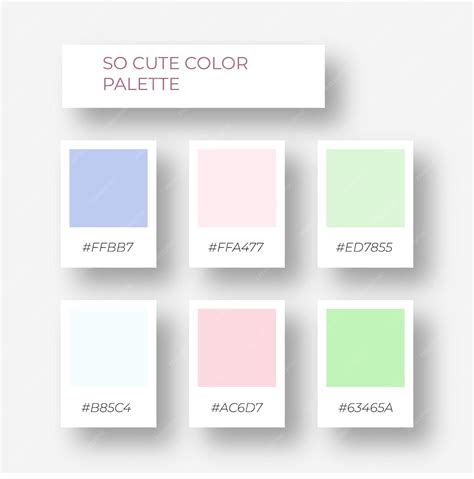 Paleta De Colores De Moda Paleta De Colores Pastel Muestra Colores Dulces Con Código Paleta De Colores De Moda Paleta De Colores Pastel Muestra Colores Dulces Con Código