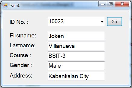 How To Load Data From Database Into Combobox Using C SourceCodester