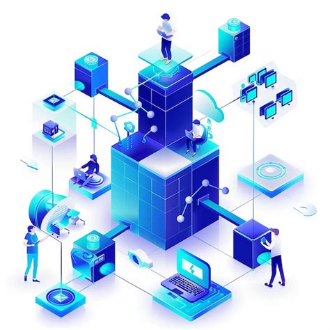 Blueprint For Blockchain Excellence Premium Ai Generated Vector