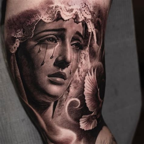 Mama Mary Face Tattoos Stunning Healed Virgin Mary Tattoo Art