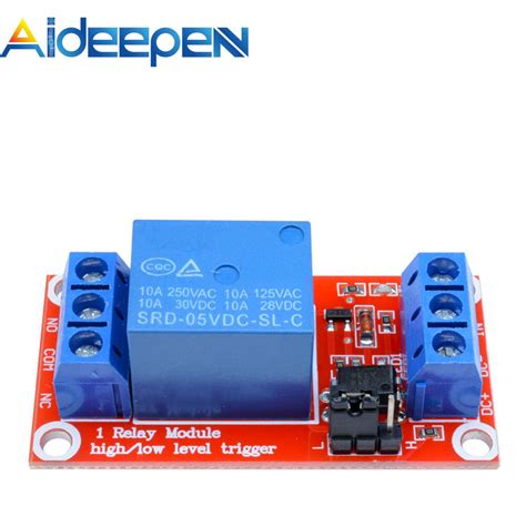 Aideepen 5V1 Relay Module With Optocoupler Red Board Single Channel